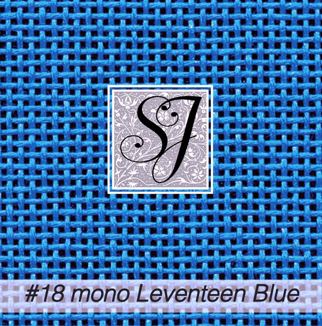#18 mono canvas Leventeen Blue | SJ Designs