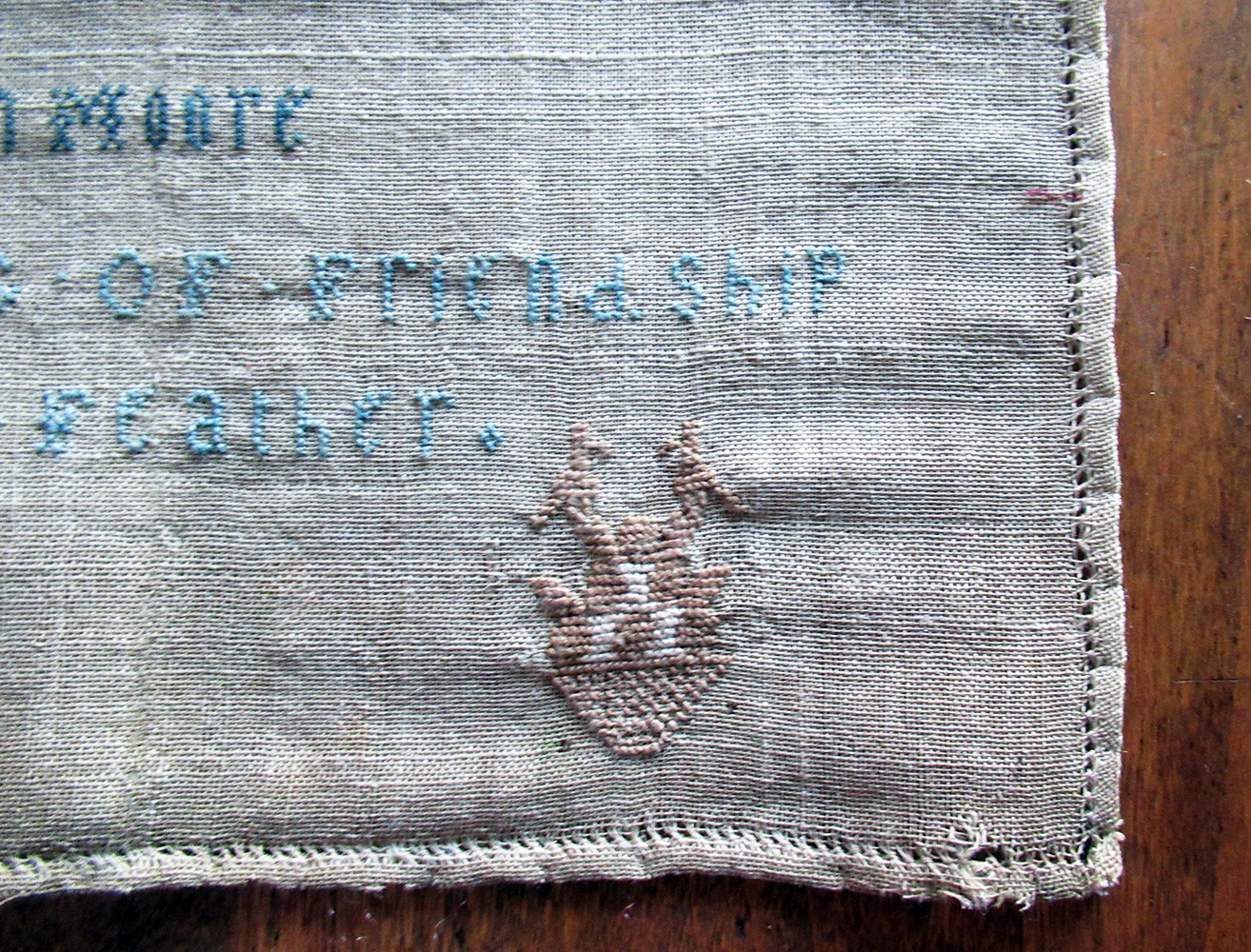 1776 Mary Marshal “Friendship” sampler | SJ Designs