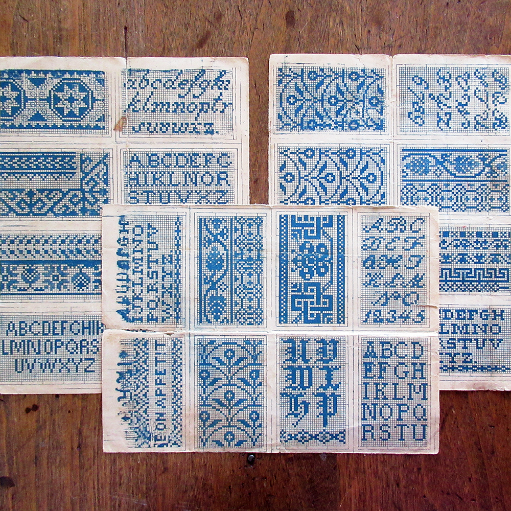c1860 Berlin Work needlepoint pattern charts 48 different | SJ Designs