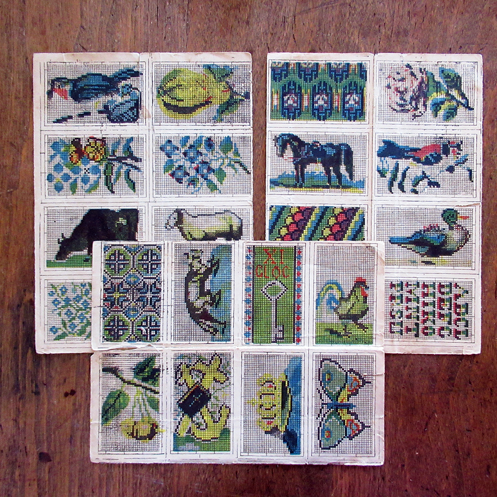 c1860 Berlin Work needlepoint pattern charts 48 different | SJ Designs