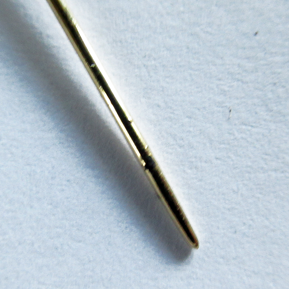 12karat gold plated Tapestry Needle set with a tiny diamond | SJ Designs