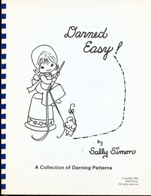 1981 Darned Easy! by Sally Simon pattern darning charts | SJ Designs